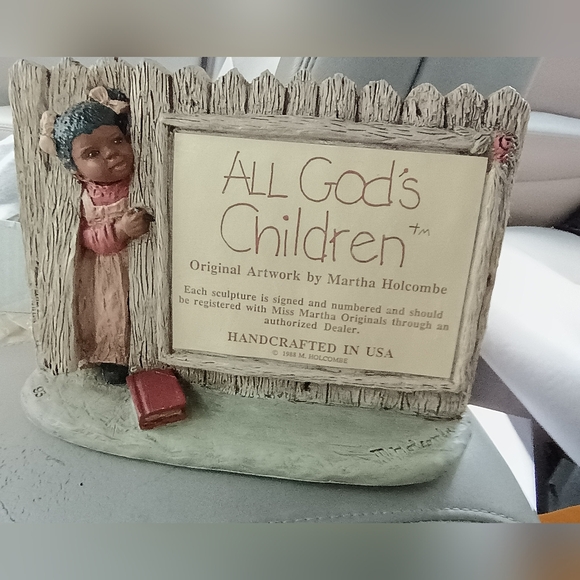 Accents | All Gods Children Display Sign Girl By Fence Miss Martha ...
